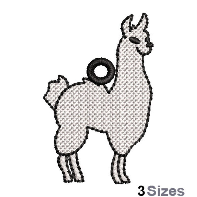 Llama Embroidery Design - Etsy