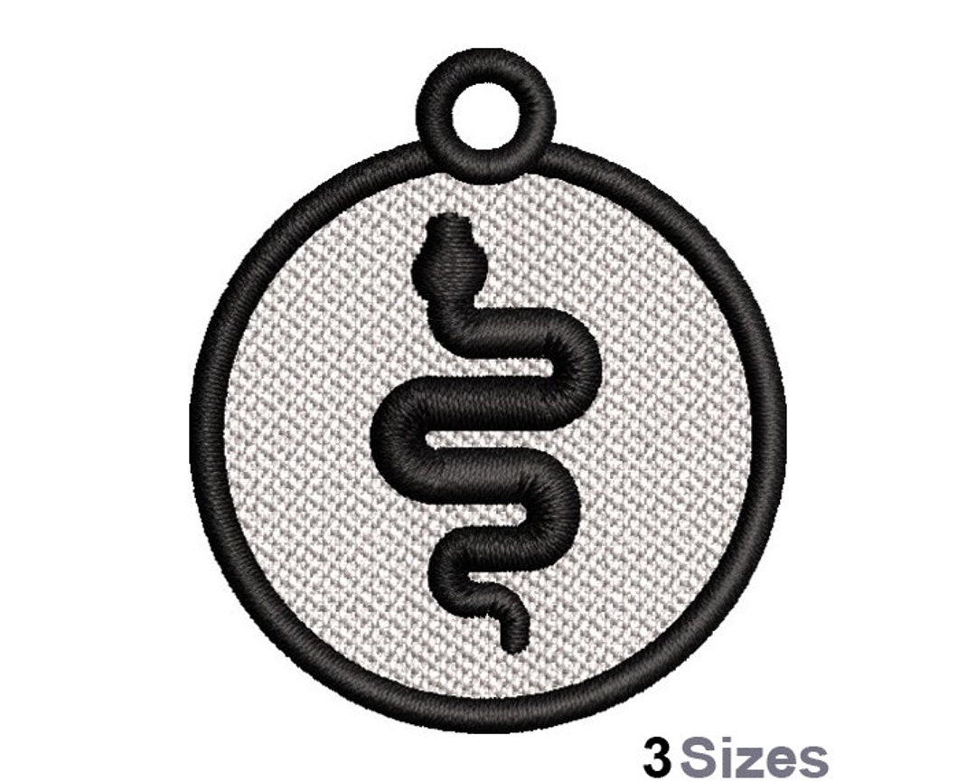 FSL Serpent - Machine Embroidery Design - 3 Sizes, Freestanding Lace ...