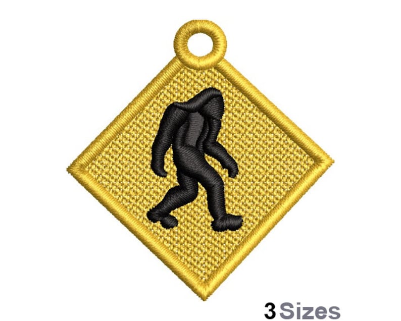 FSL Bigfoot - Machine Embroidery Design - 3 Sizes, Freestanding Lace ...