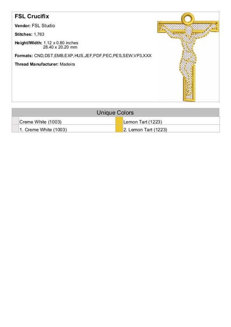 FSL Crucifixion of Jesus Christ Machine Embroidery Design - 3 Sizes ...