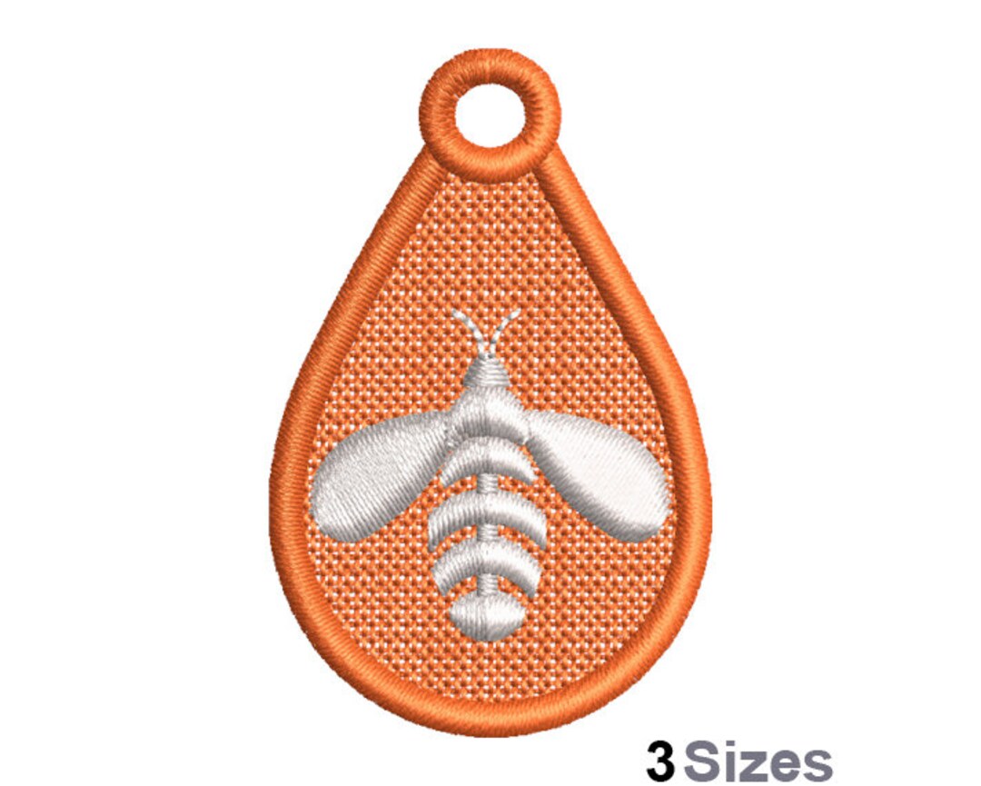 FSL Honey Bee Machine Embroidery Design 3 Sizes, Freestanding Lace ...