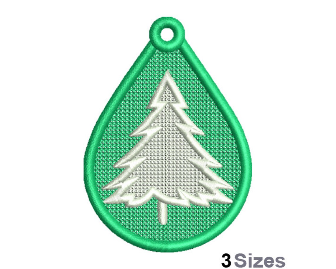 FSL Pine Tree Machine Embroidery Design 3 Sizes - Etsy