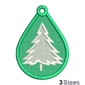FSL Pine Tree Machine Embroidery Design - 3 Sizes, Freestanding Lace ...