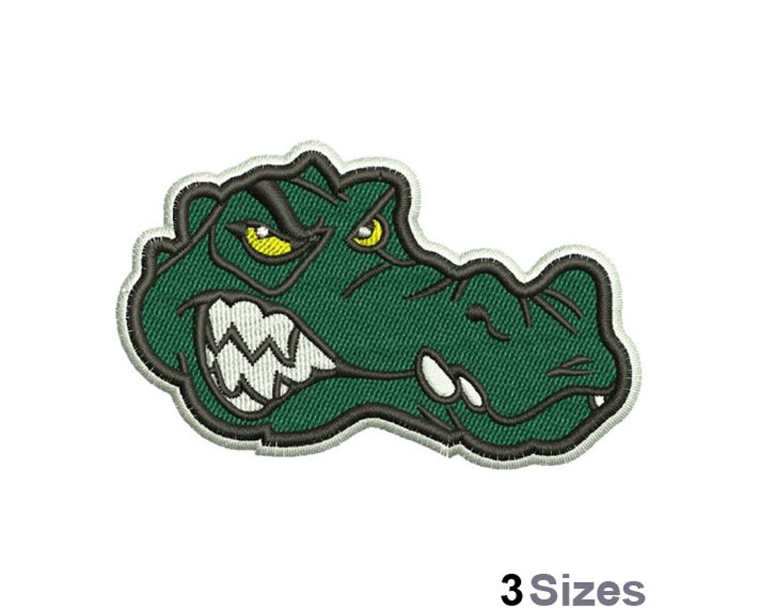 Alligator Head - Machine Embroidery Design - 3 Sizes, Crocodile Head ...