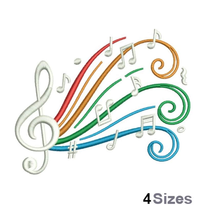 Music Embroidery - Etsy