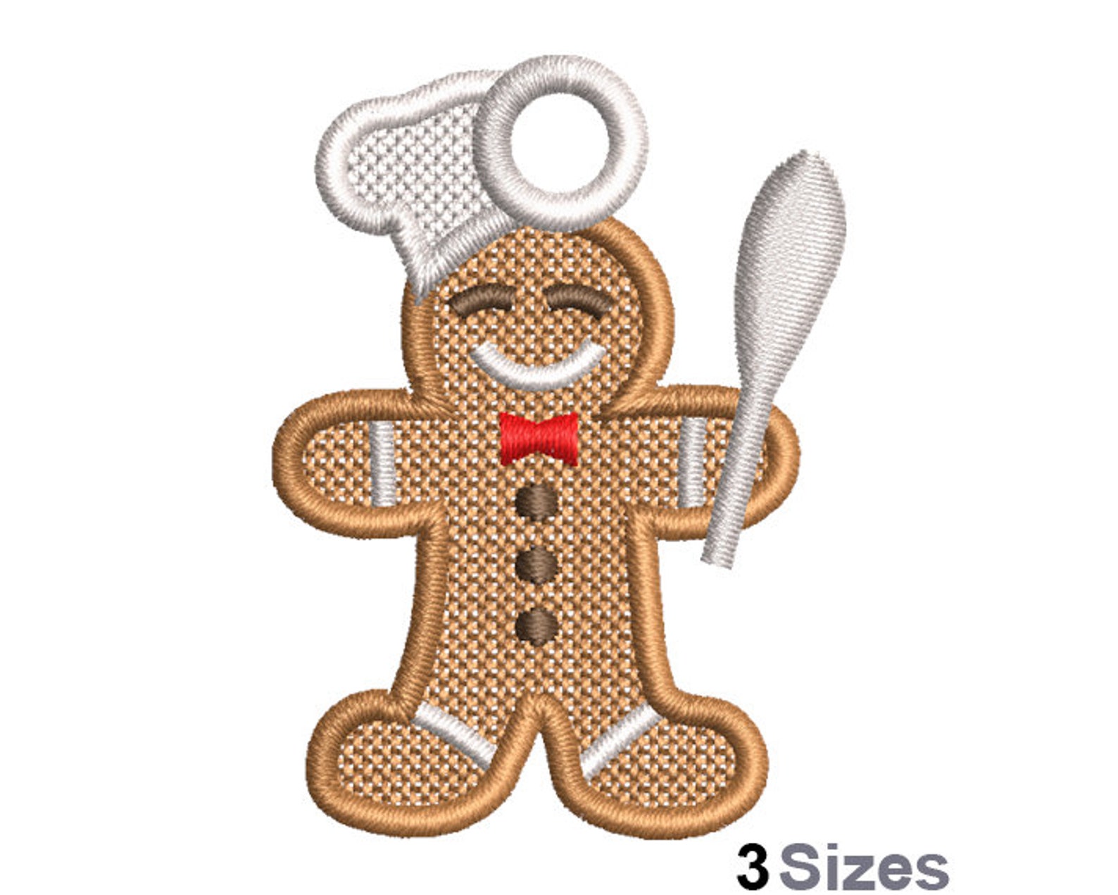 FSL Gingerbread Chef Man Machine Embroidery Design - 3 Sizes ...