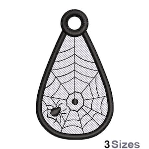 FSL Halloween Spider Machine Embroidery Design - 3 Sizes, Freestanding ...