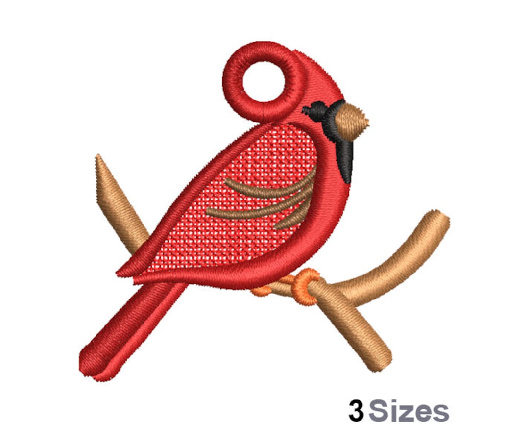 FSL Cardinal Machine Embroidery Design - 3 Sizes, Freestanding Lace ...