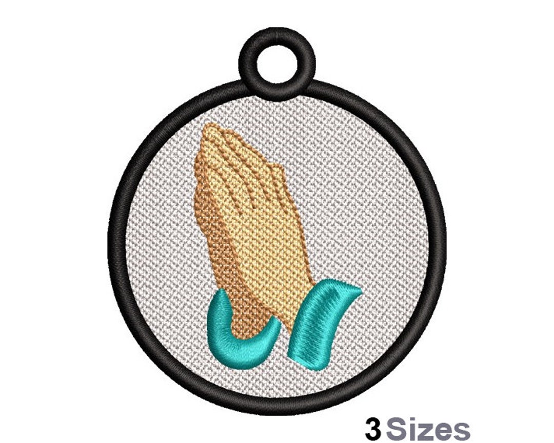 FSL Praying Hands - Machine Embroidery Design - 3 Sizes, Freestanding ...
