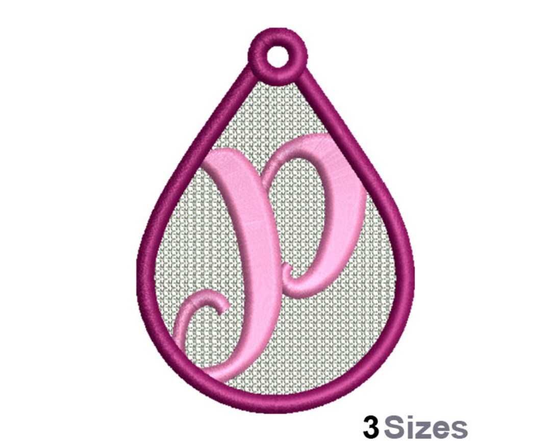 FSL Letter P Machine Embroidery Design 3 Sizes, Freestanding Lace ...