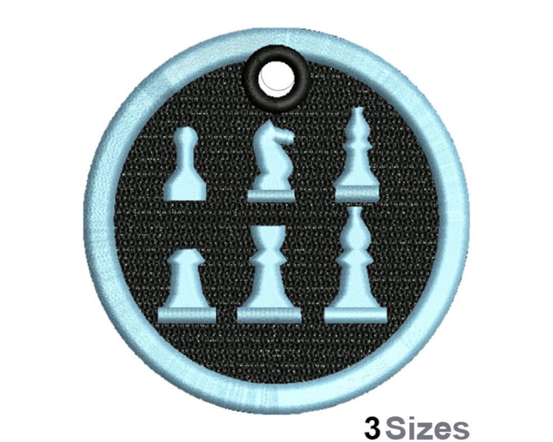 FSL Chess Pieces Machine Embroidery Design 3 Sizes - Etsy