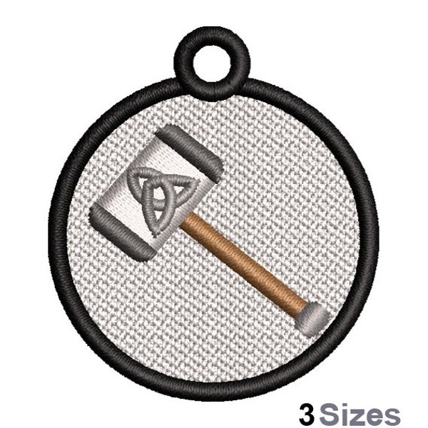 Mjolnir Embroidery Design - Etsy