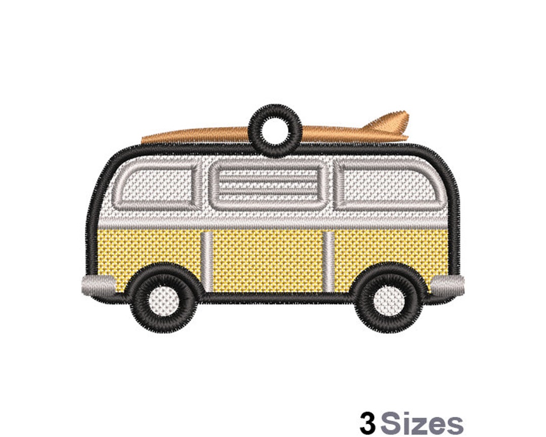 FSL Van Machine Embroidery Design - 3 Sizes, Freestanding Lace Earring ...