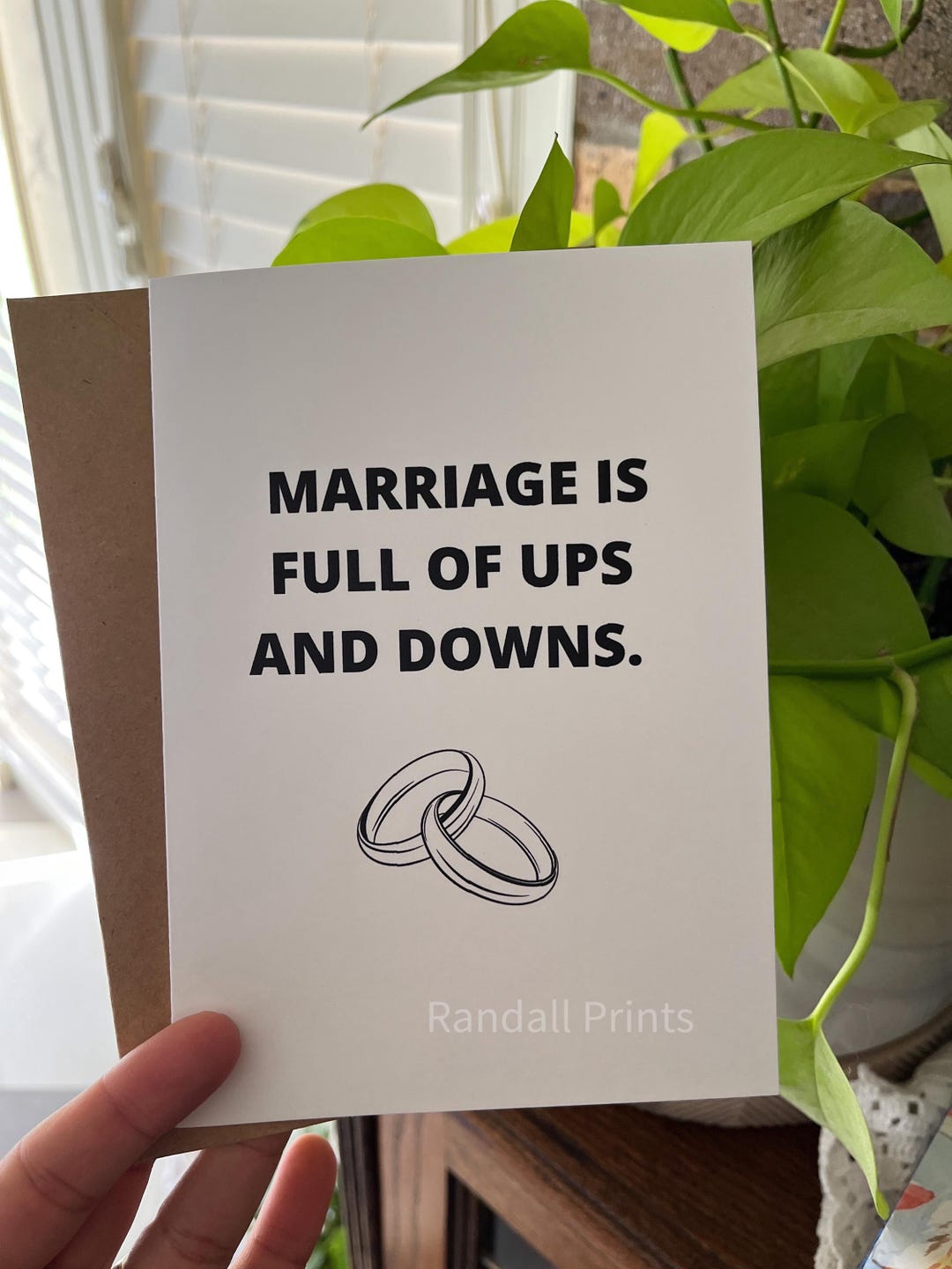 FUNNY MARRIAGE CARD, Hilarious Card for Newlyweds, Cards for the Bride ...