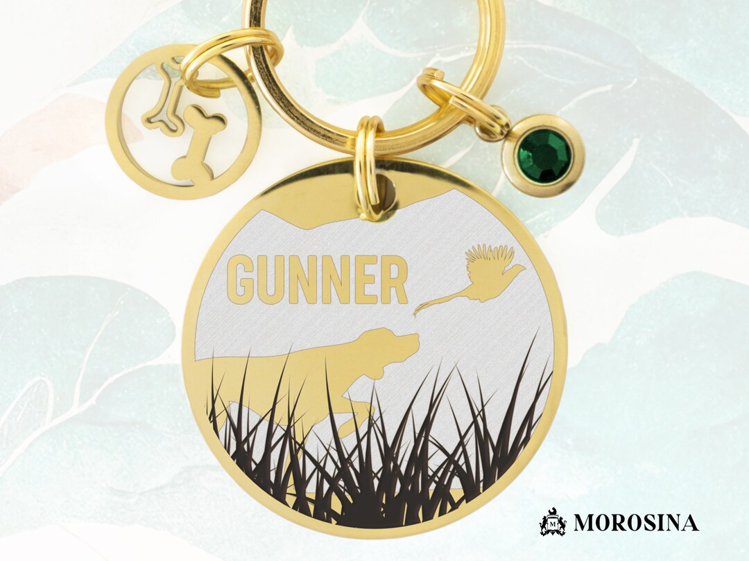 Custom Dog ID Tag Engraved With Name and GSP - German Shorthaired ...