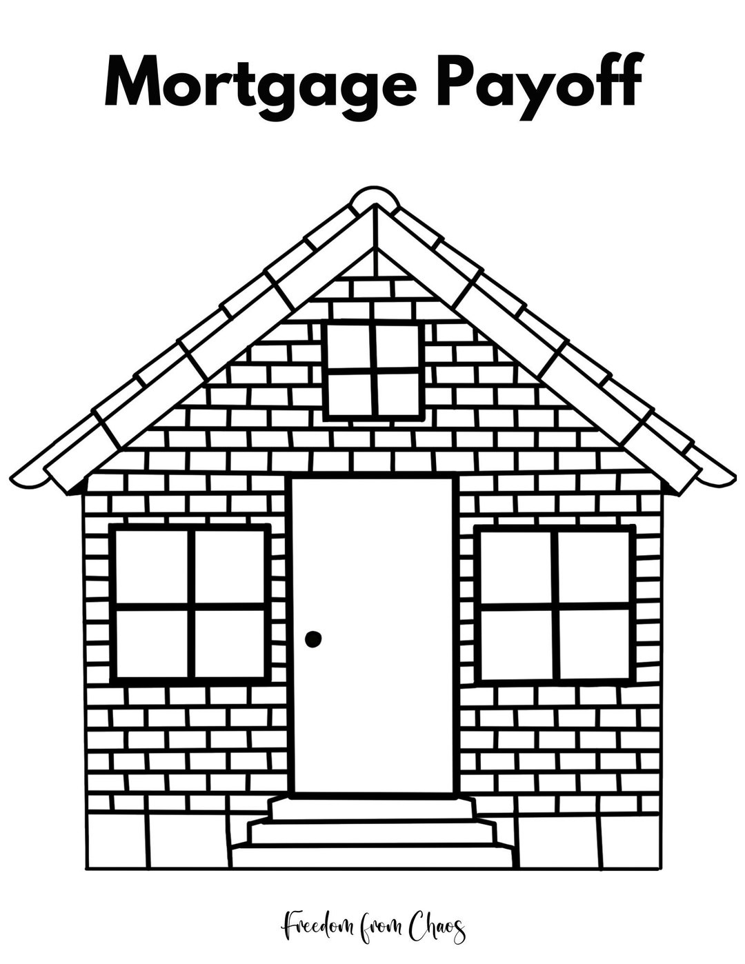 Mortgage Payoff Coloring Tracker - Etsy