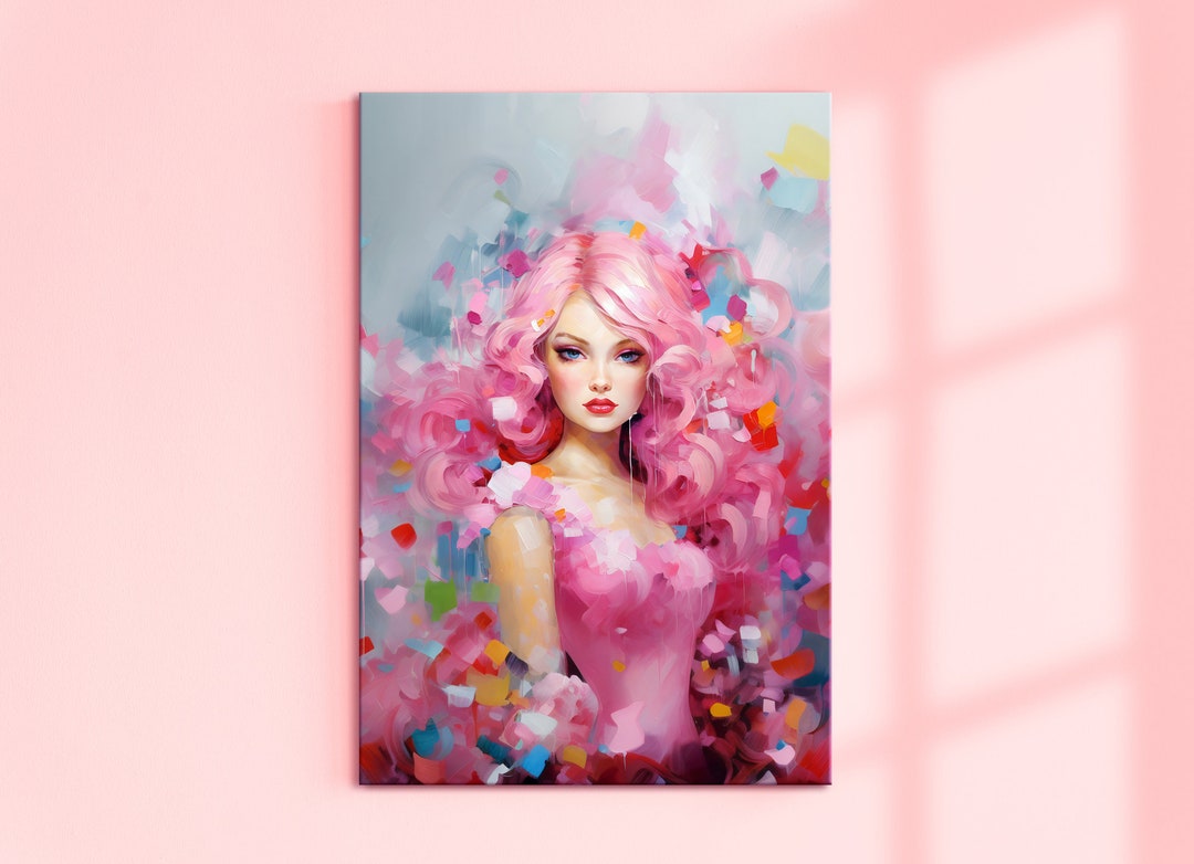 Beautiful Woman Art Wall Art Canvas Vintage Beautiful Woman - Etsy