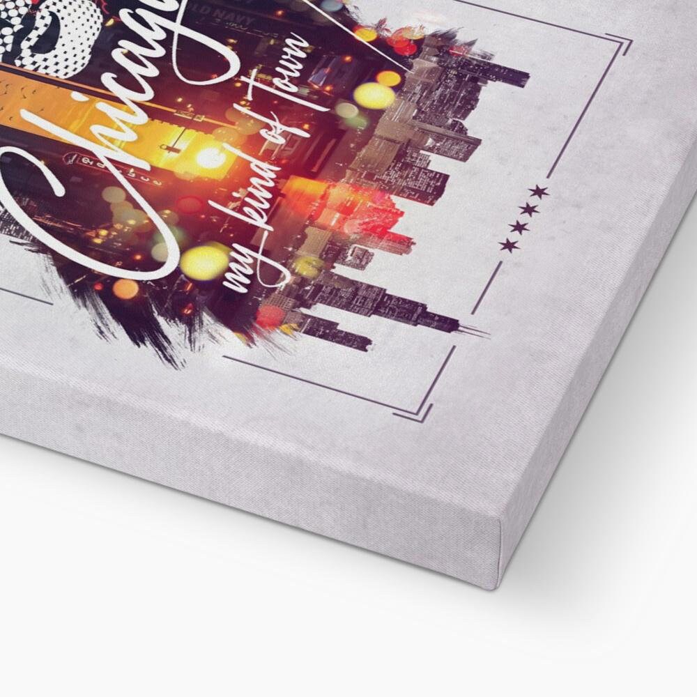 Chicago Canvas Art Al Capone Portrait Wall Art Windy City Art Canvas - Etsy