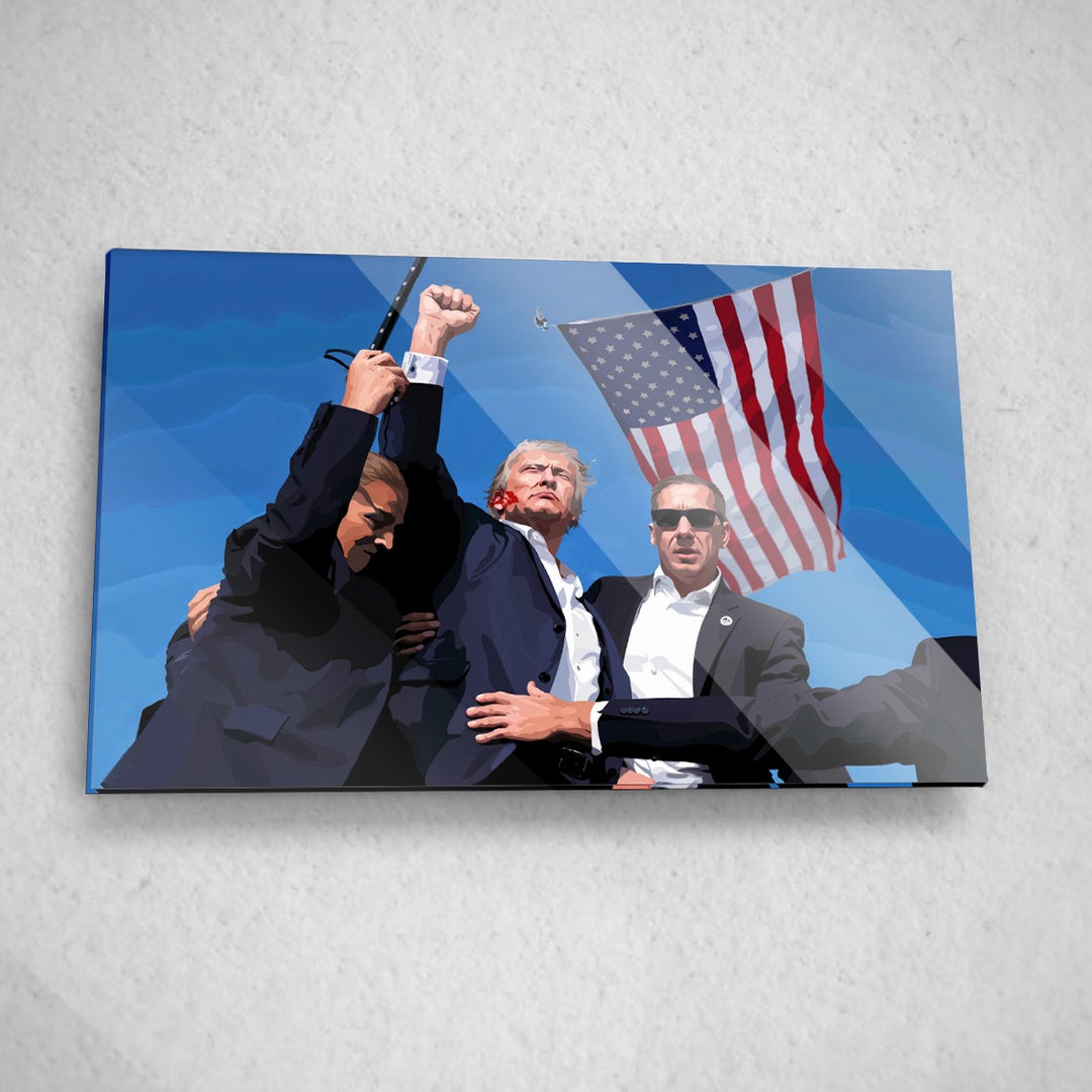 Trump Acrylic Wall Art Ready to Hang, Trump Poster Art - Etsy