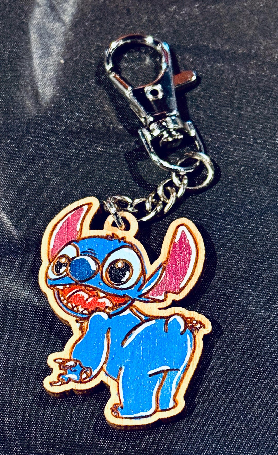STITCH Keychain — Cute Cheeky Lilo & Stitch Accessory | Disney Fan Gift ...