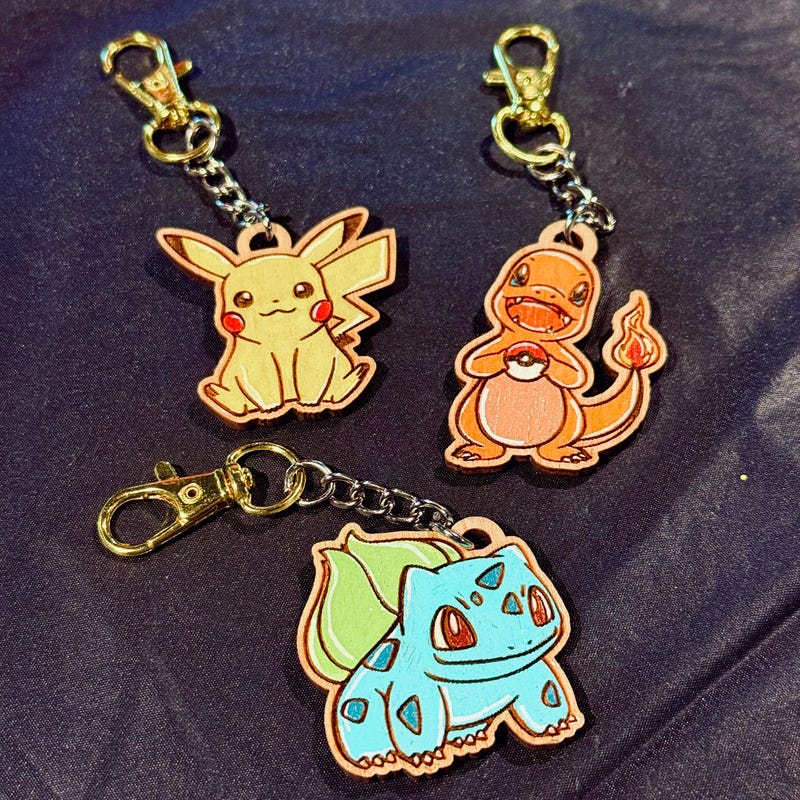 Pokémons Keychain - Etsy