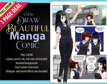 Custom Manga - Etsy