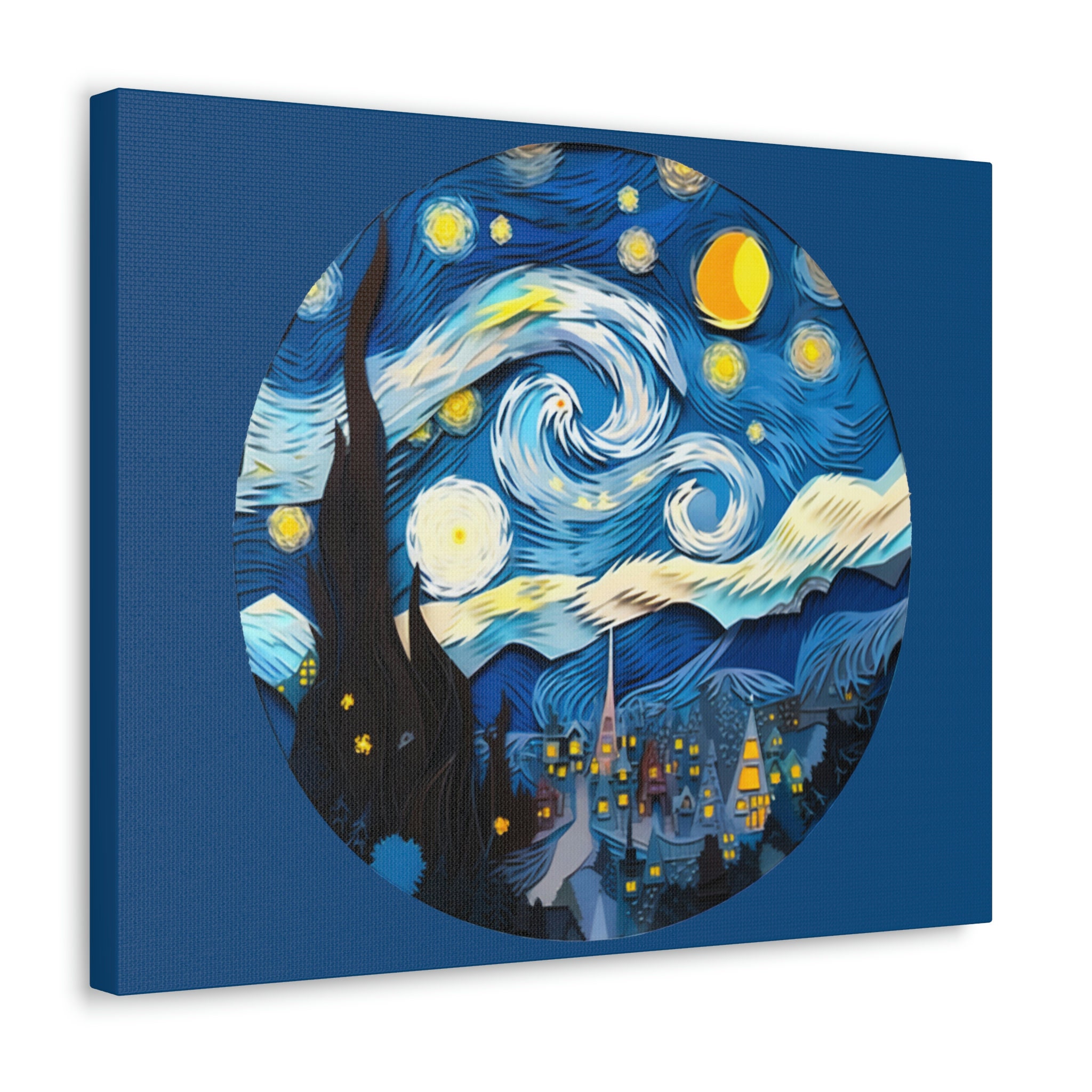 Starry Night Papercut Canvas Gallery Wraps | Transport Yourself to the ...