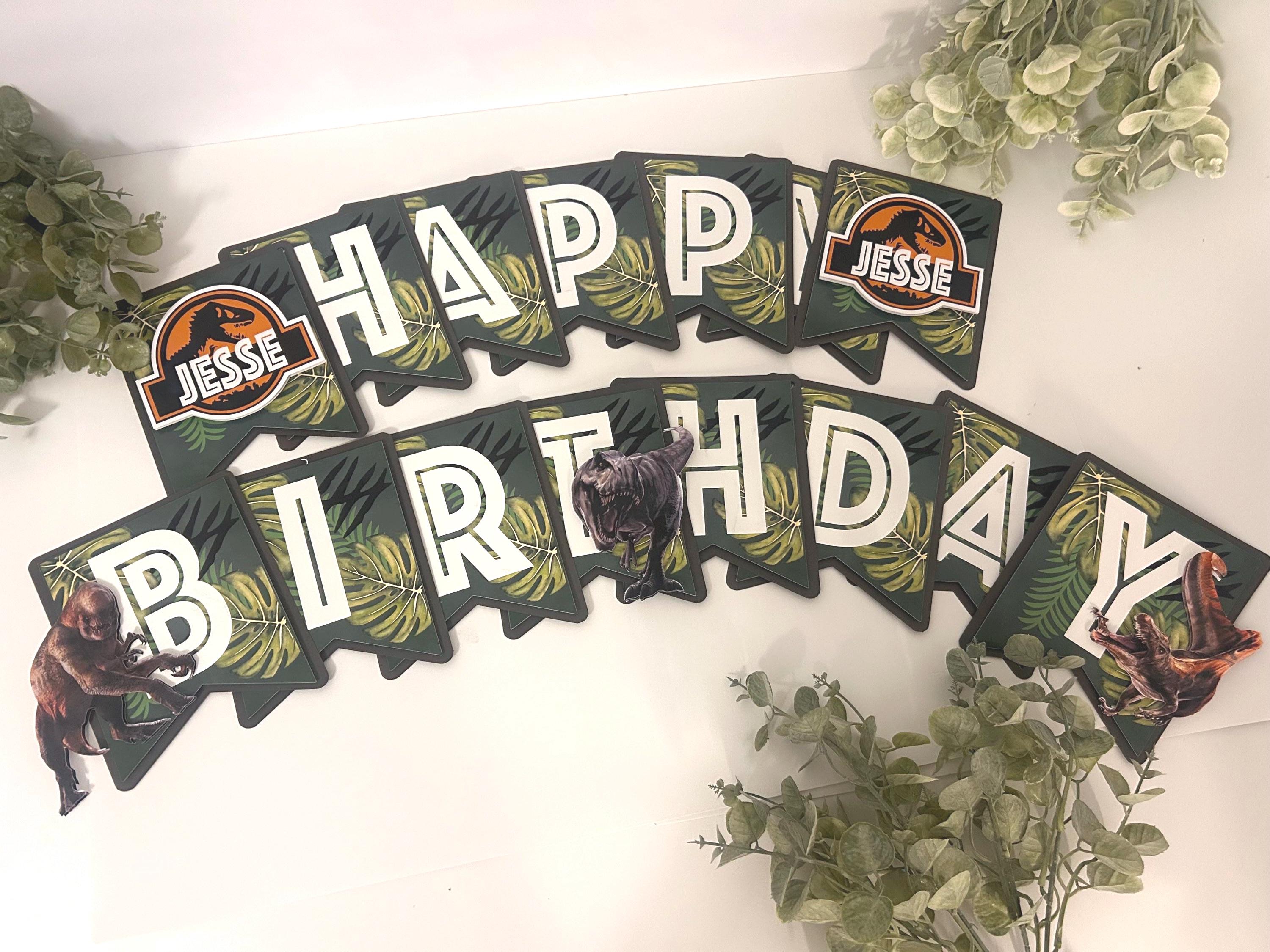 Jurassic World Rebirth: Happy Birthday Banner - Etsy