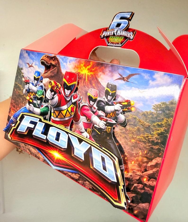 Ranger Dino Custom Favor Boxes - Etsy