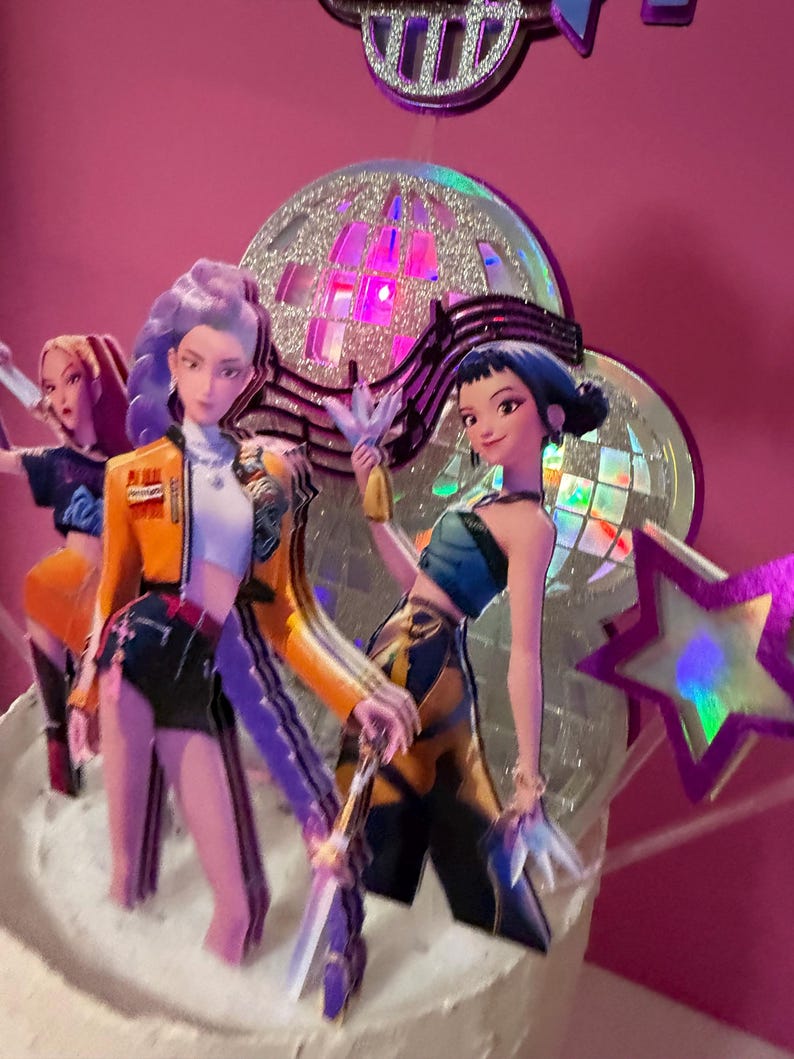 K Pop Cake Topper Set ,k-pop Party Decorations - Etsy