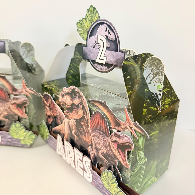T. Rex Treat Boxes - Etsy