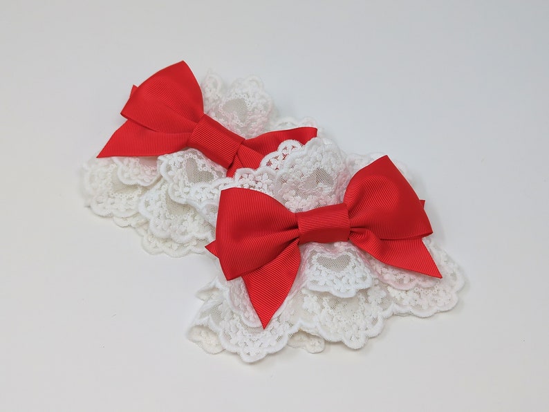 Custom Dyed Lace Wrist Cuffs Your Choice of Lace and Bows - Etsy