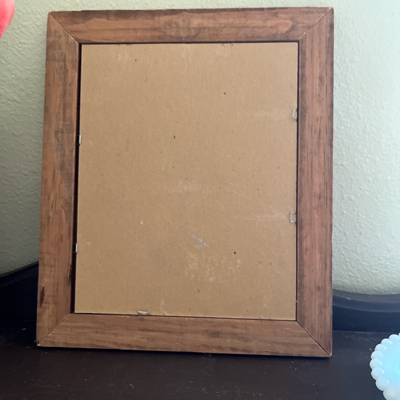 Vintage Framed Jesus Portrait Religious Print Wood Frame W/ Glass Peter ...