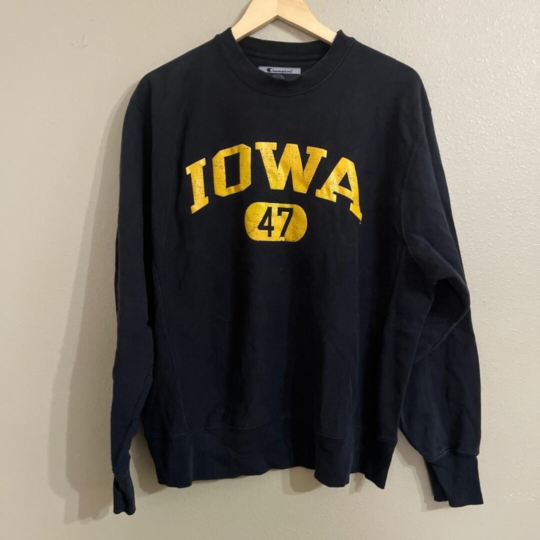 Vintage Champion Reverse Weave Medium Crewneck Sweatshirt With Yellow ...