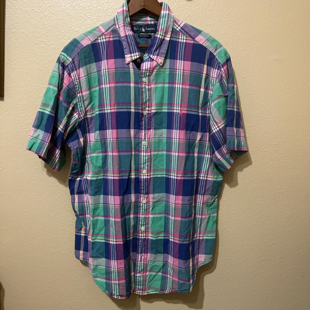 Ralph Lauren Mens XL Classic Fit Indian Bleeding Madras Plaid Short ...