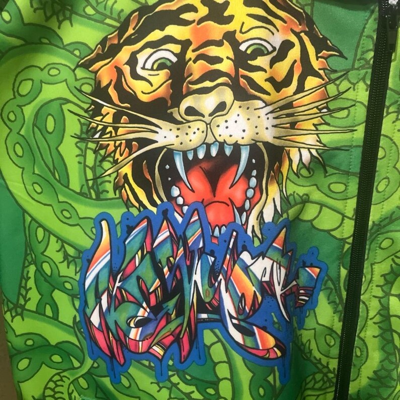 2000s All Over Graphic Tiger New York Ed Hardy by Christian Audigier ...
