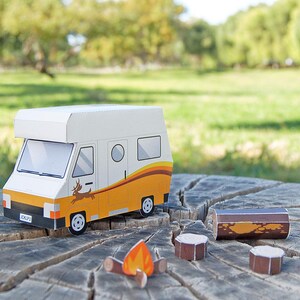 RV Camper Papertoy PDF Ready to PRINT Papercraft Template + Coloring ...