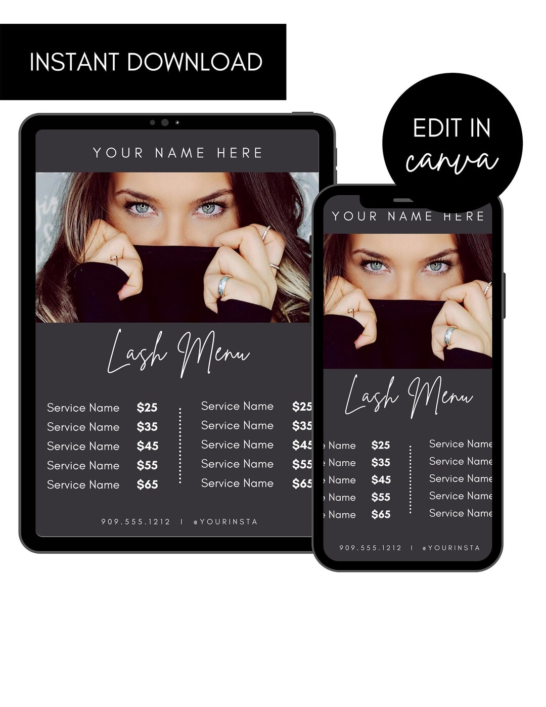 Price List Downloadable Price List Price Menu Eyelash Menu Eyelashes ...