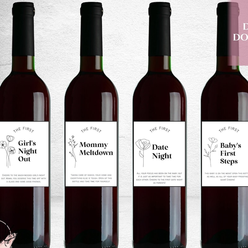 Milestone Wine Label - Etsy