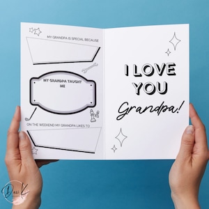 World's Best Grandpa, All About Grandpa Printable Book for Father's Day ...