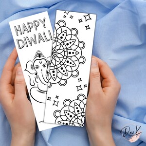 Printable Diwali Kids Bookmarks, Children Activities, Deepavali, Set of ...