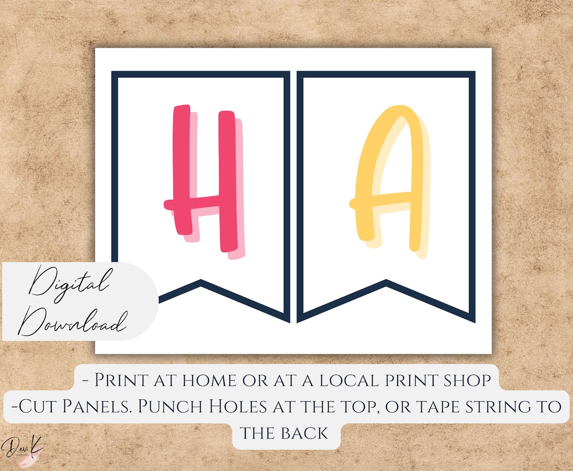 Happy Last Day of School Printable Banner, Printable Banner for the ...