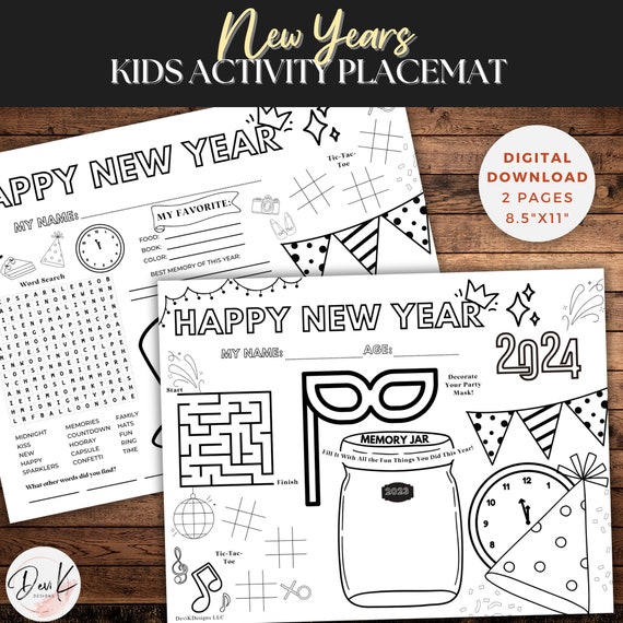 Coloriages Du Nouvel An 2024