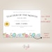 Teacher of the Month Award Certificate, Editable Template, Teacher ...
