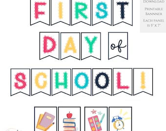 Last Week of School Printable Banner, Printable Banner for the Last ...