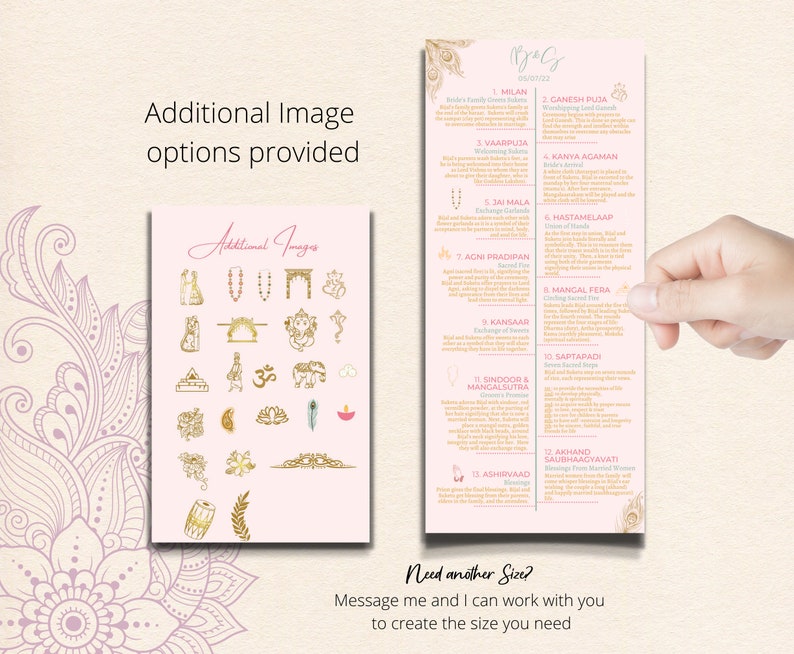 Editable Hindu Wedding Ceremony Program Template Indian | Etsy