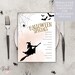 Editable Halloween Menu Template, Printable Menu, Food Drink Menu Card ...