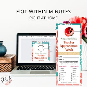 Editable Room Service Door Hanger Template, Teacher Appreciation Week ...