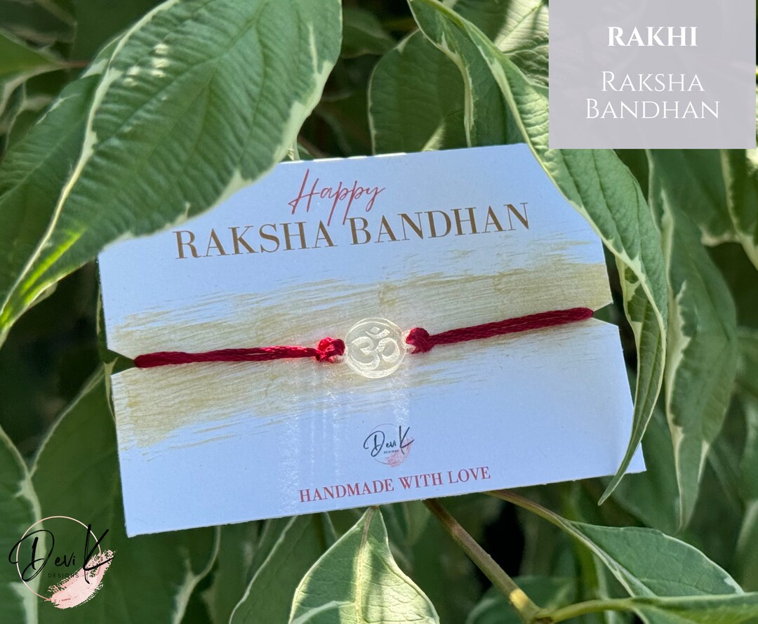 Handmade Rakhi Rakhri Rakhdi Rakhee, Raksha Bandhan, Ohm Pendant ...