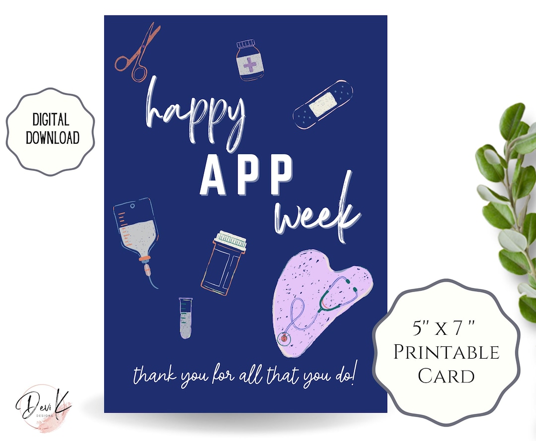 Happy APP Week Appreciation Card, Advanced Practice Provider Thank You ...